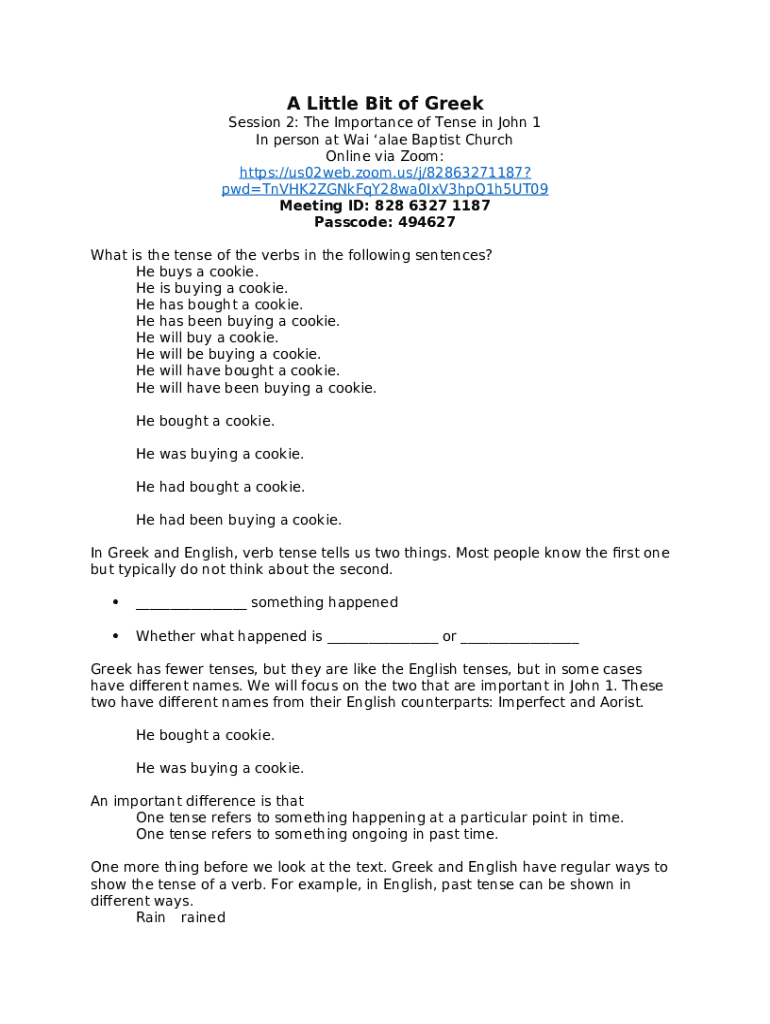 Original Greek text and ... - Chapter 1 of the Gospel of John Doc ...