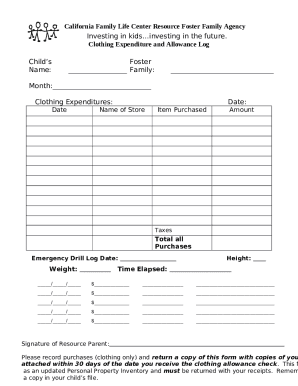 Resource Family Approval Program (RFA) Doc Template | pdfFiller