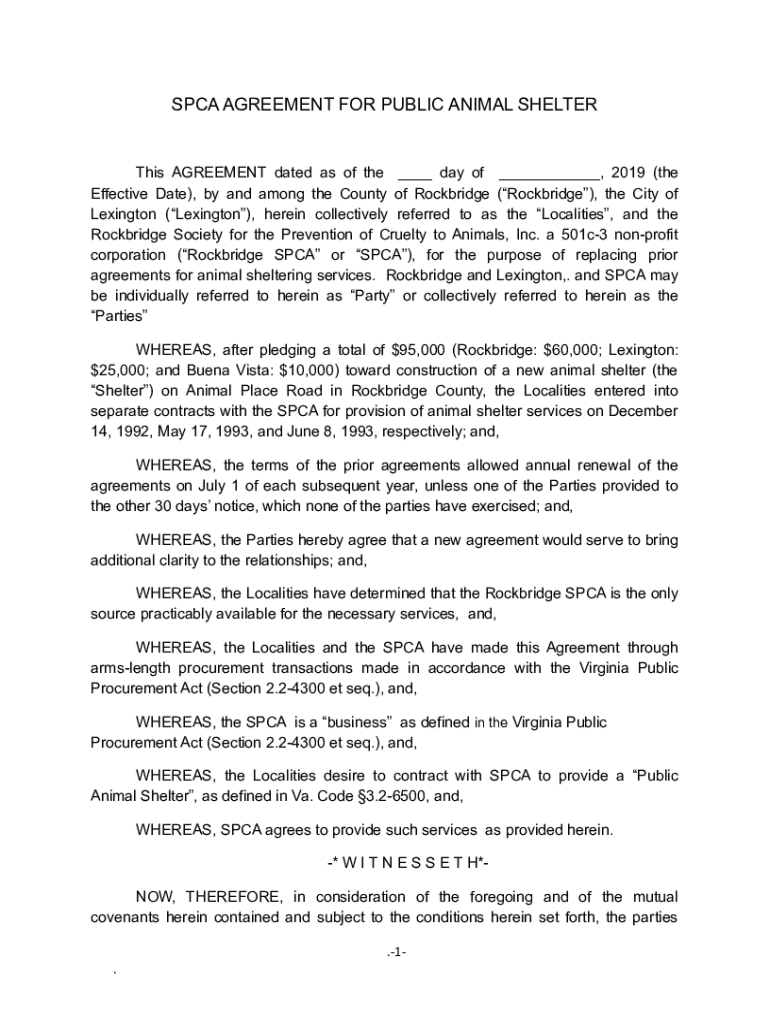 Fillable Online SPCA issues statement on end of kenneling agreement ...