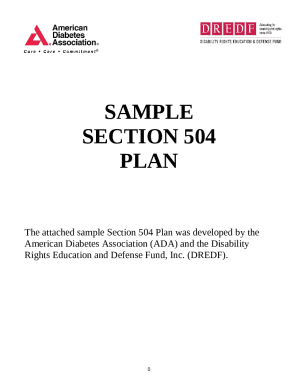 504 Plans and Your Child's Rights at School Doc Template | pdfFiller