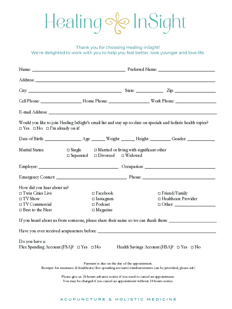 Fillable Online Functional Medicine Health History Fax Email Print ...