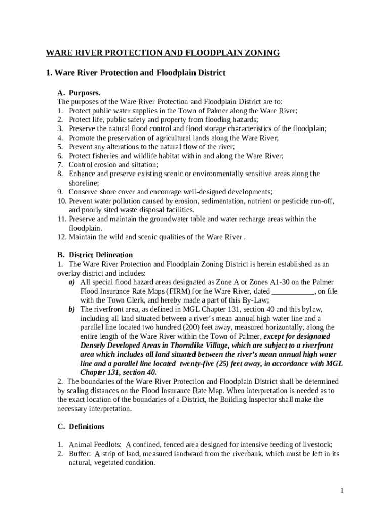 SECTION IX - FLOOD PLAIN AND WESTFIELD RIVER PROTECTION ZONING Doc ...