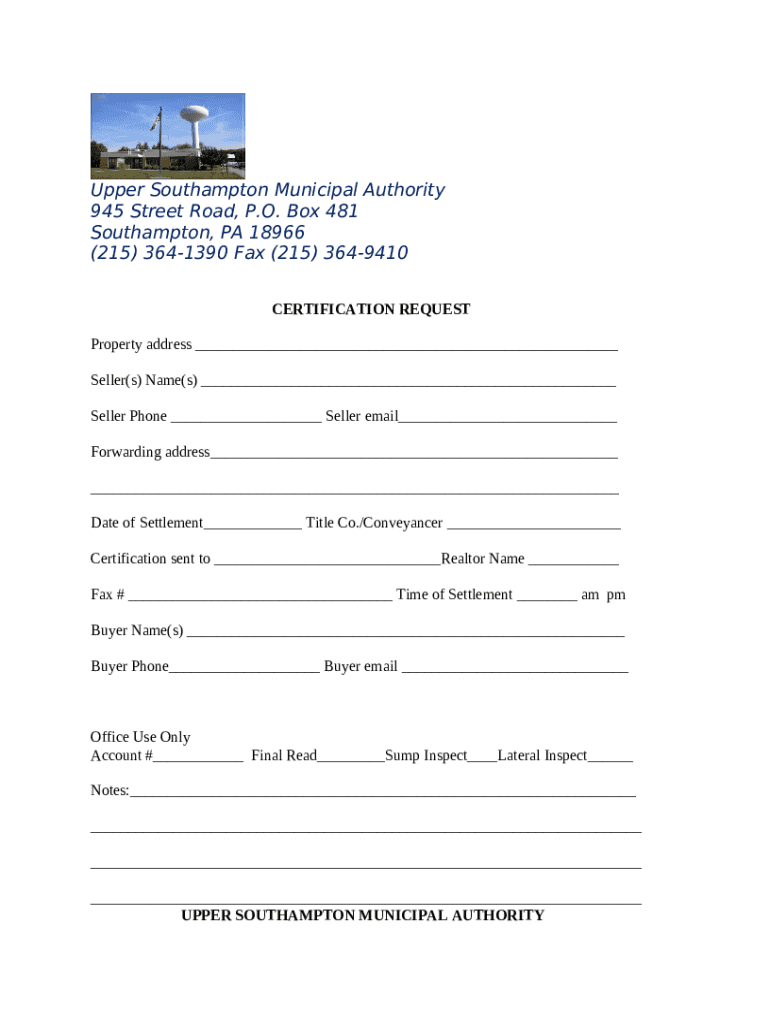 Download Certification Request Doc Template | pdfFiller