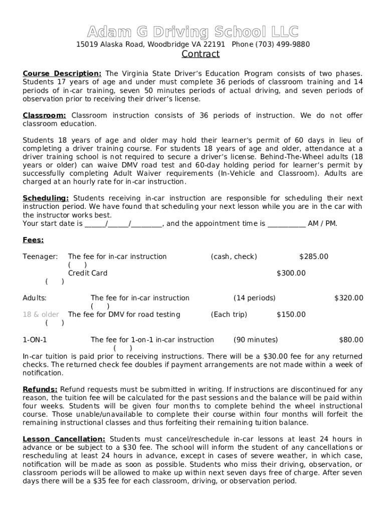 Course Description: The Virginia State Driver's Education Program ...