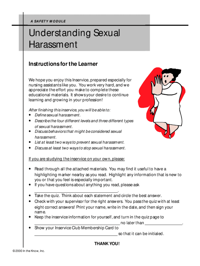 Fillable Online Strategies to prevent workplace sexual harassment among ...