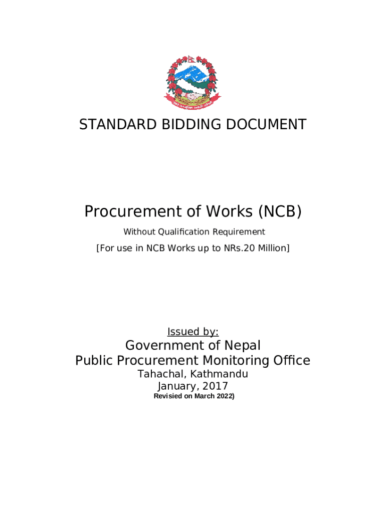 Public Procurement Issues and Challenges in Nepal - ppmo gov Doc Template | pdfFiller