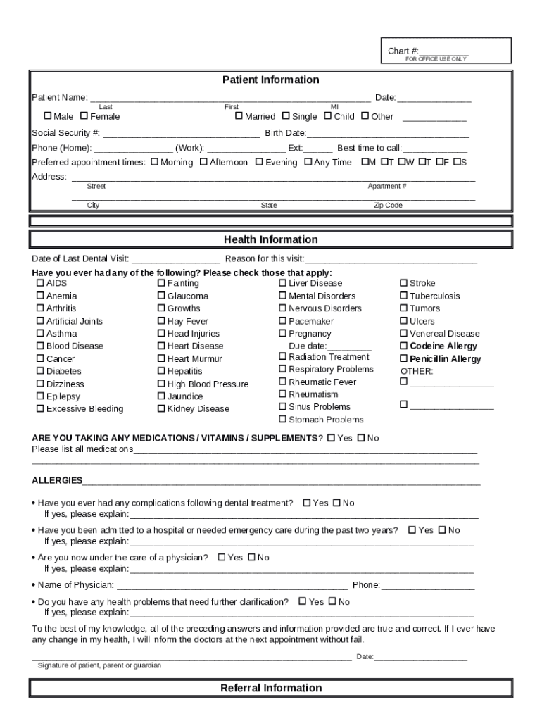 Sample New Patient Questionnaire - alexasfamilydds.net Doc Template | pdfFiller