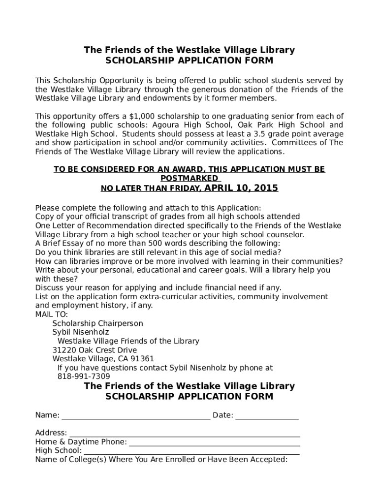 Friends of the LibraryWestlake Village, CA - Official Website Doc ...