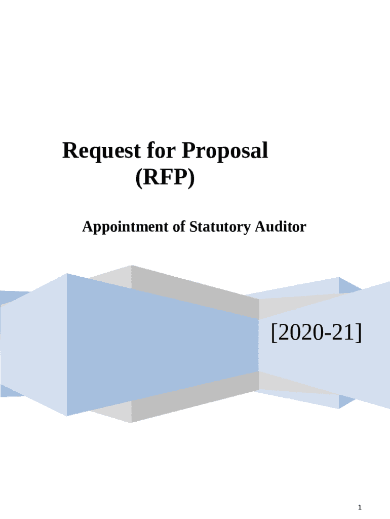 Request for Proposal (RFP) Appointment of Statutory Auditor - mcc kerala gov Doc Template ...
