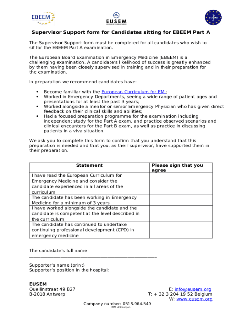 Months in Emergency Medicine Doc Template | pdfFiller