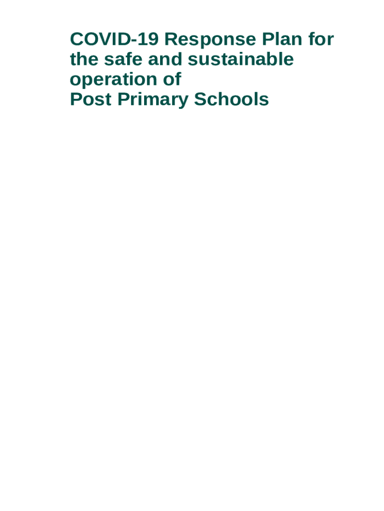 COVID-19 Response Plan - St Mary's Charleville Doc Template | pdfFiller