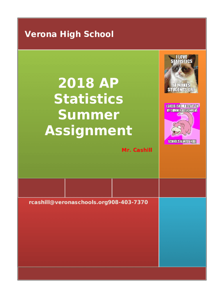 VHS AP Statistics Summer Assignment2011-12 - Studylib Doc Template ...