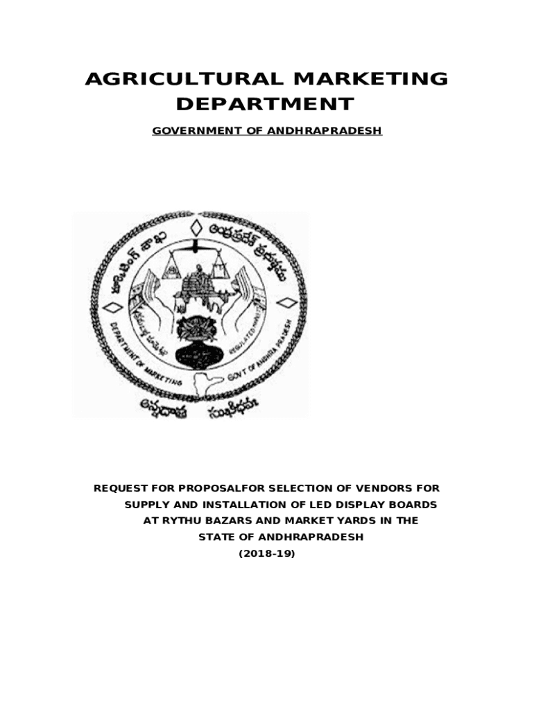 Direct Agricultural Marketing Rythu Bazar in Andhra ... Doc Template ...