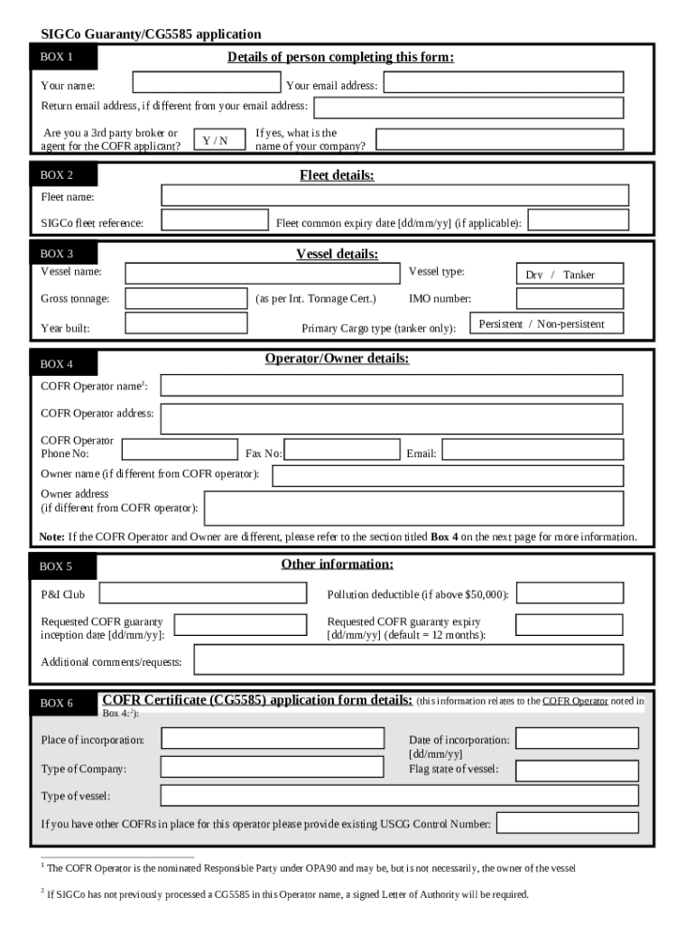 CG5585 application - s Doc Template | pdfFiller