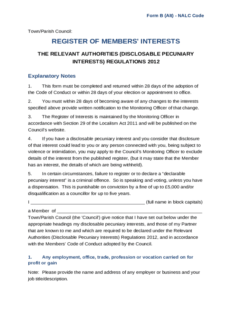 C-LGA Model Code Doc Template | pdfFiller