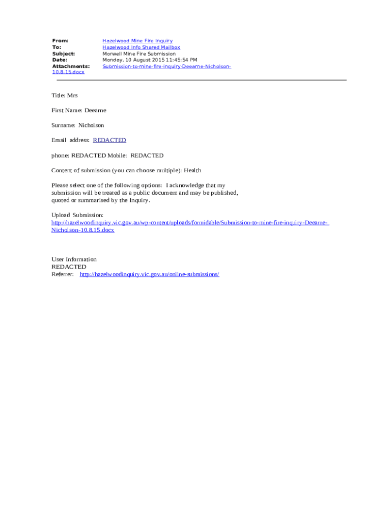 Morwell mine fire inquiry points finger at operator GDF Suez Doc Template | pdfFiller