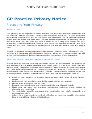 This privacy notice explains in detail why we use your personal data ...