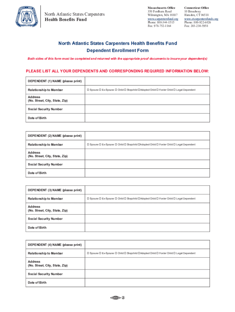 Completable En línea North Atlantic States Carpenters Health Benefits ...