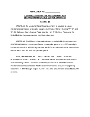 Fillable Online Request for Proposals Elevator Service and Maintenance ...