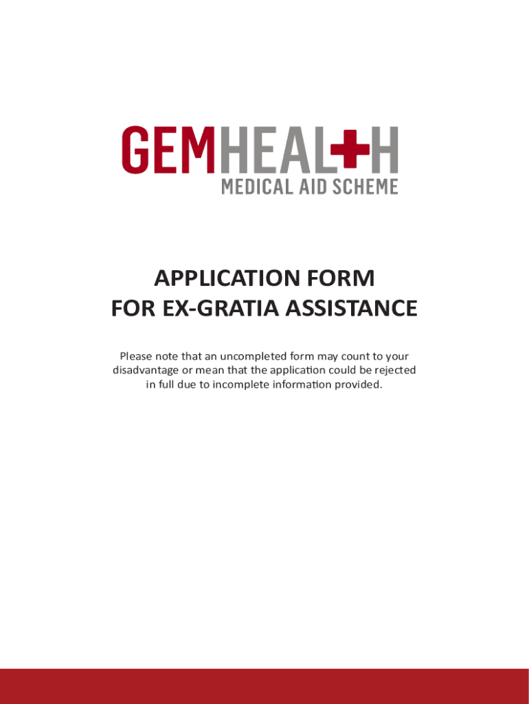 Fillable Online Fillable Online APPLICATION FORM FOR EXGRATIA ... Fax ...