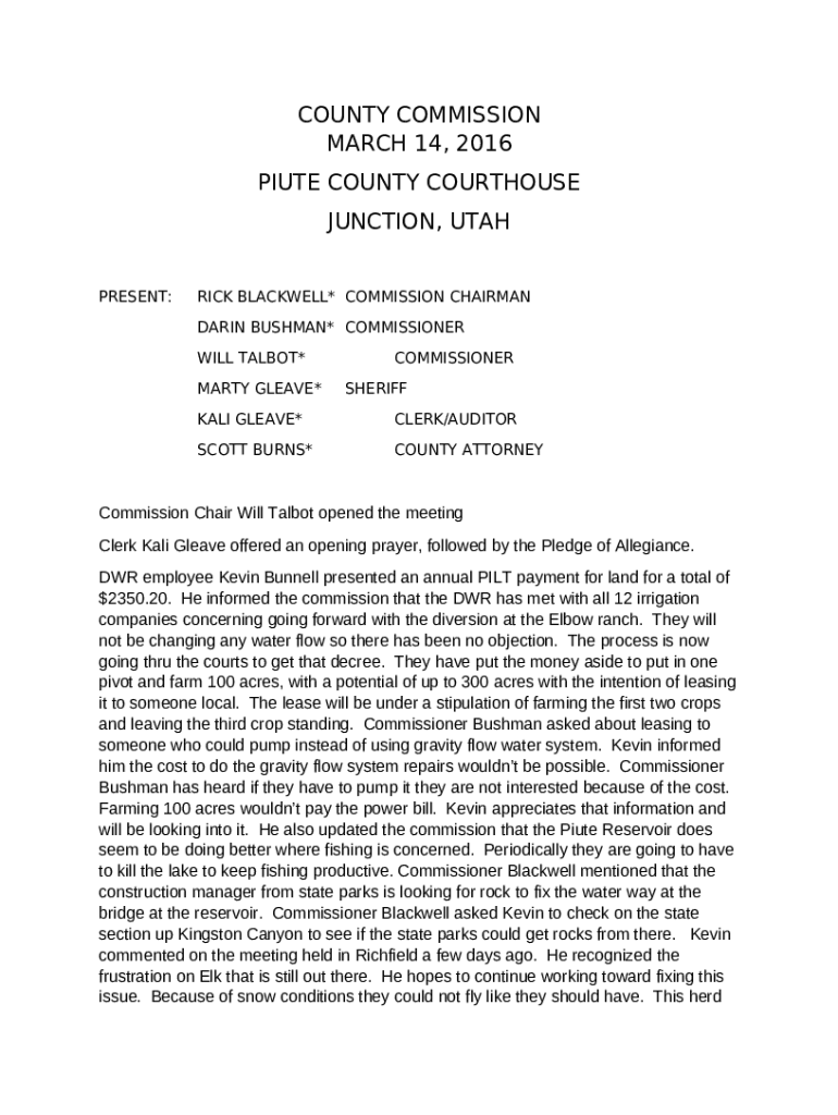 JUNCTION, UTAH Doc Template | pdfFiller