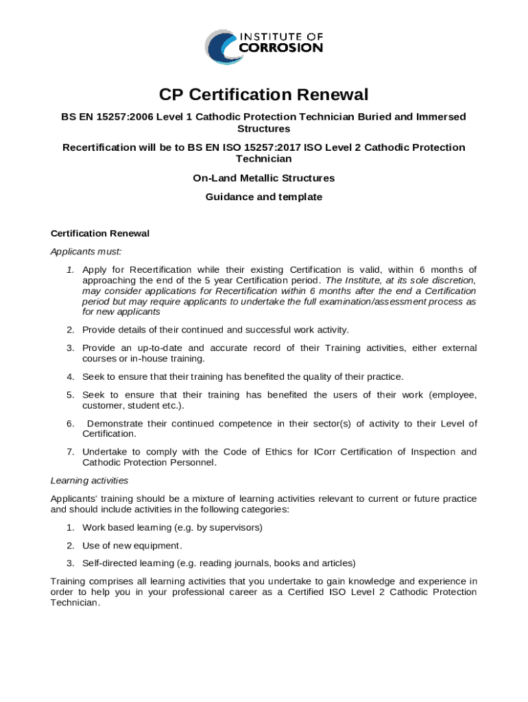Reinforced Concrete Structures Level 1 BS EN ISO 15257: ... Doc ...