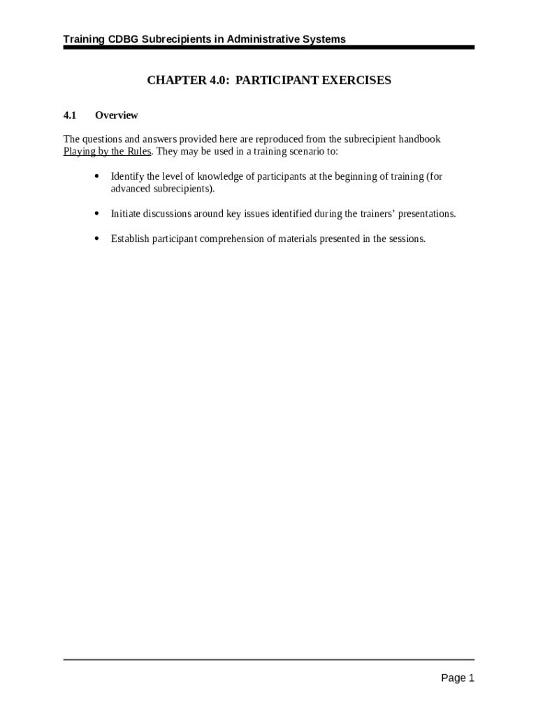 Training CDBG Subrecipients in Administrative Systems. Training CDBG Subrecipients in ...