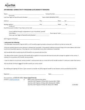 Fillable Online Affordable Connectivity Program - Your Ticket to Work ...
