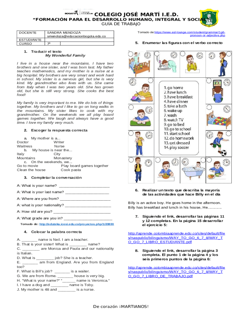 colegio jos mart ied Doc Template | pdfFiller