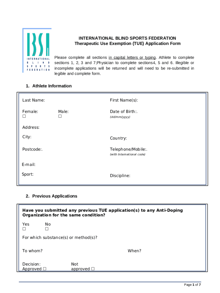 wfdf tue application Doc Template | pdfFiller