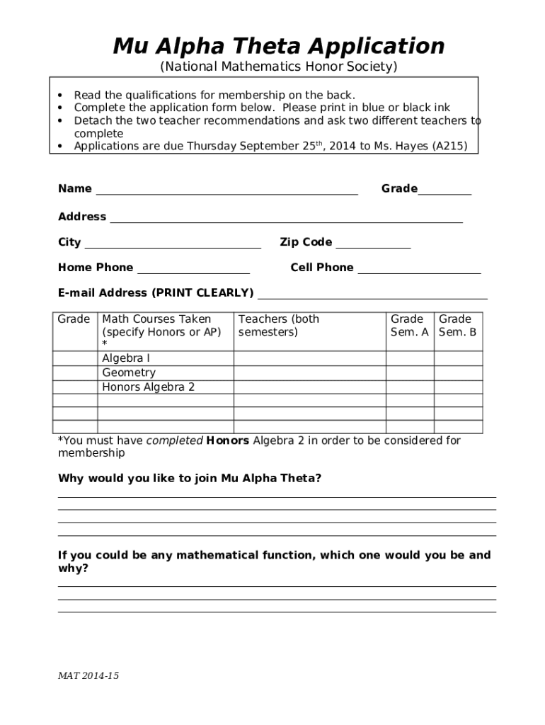 Back to School ResourcesCol. Zadok Magruder HS Doc Template | pdfFiller