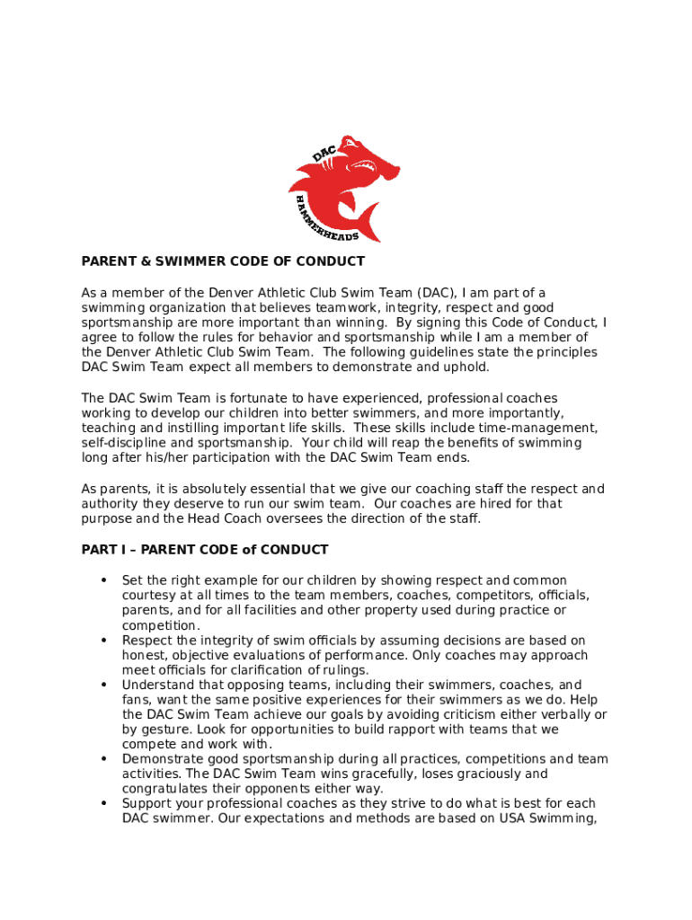 how to declare your swimmer for meets Doc Template | pdfFiller