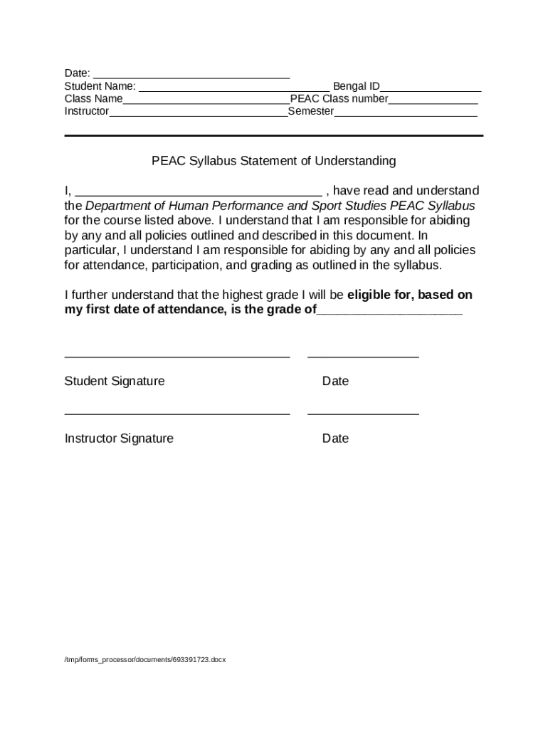 The Planned Program of Study must be typed on a computer, filled in entirely and returned ...