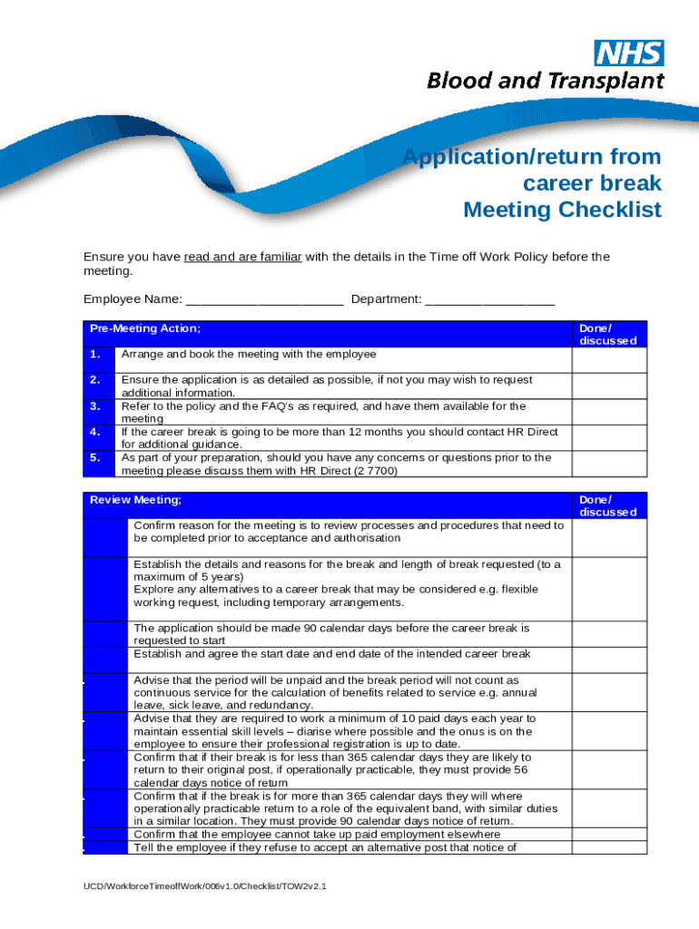 Time Off Work - People First - NHS Blood and Transplant - peoplefirst ...