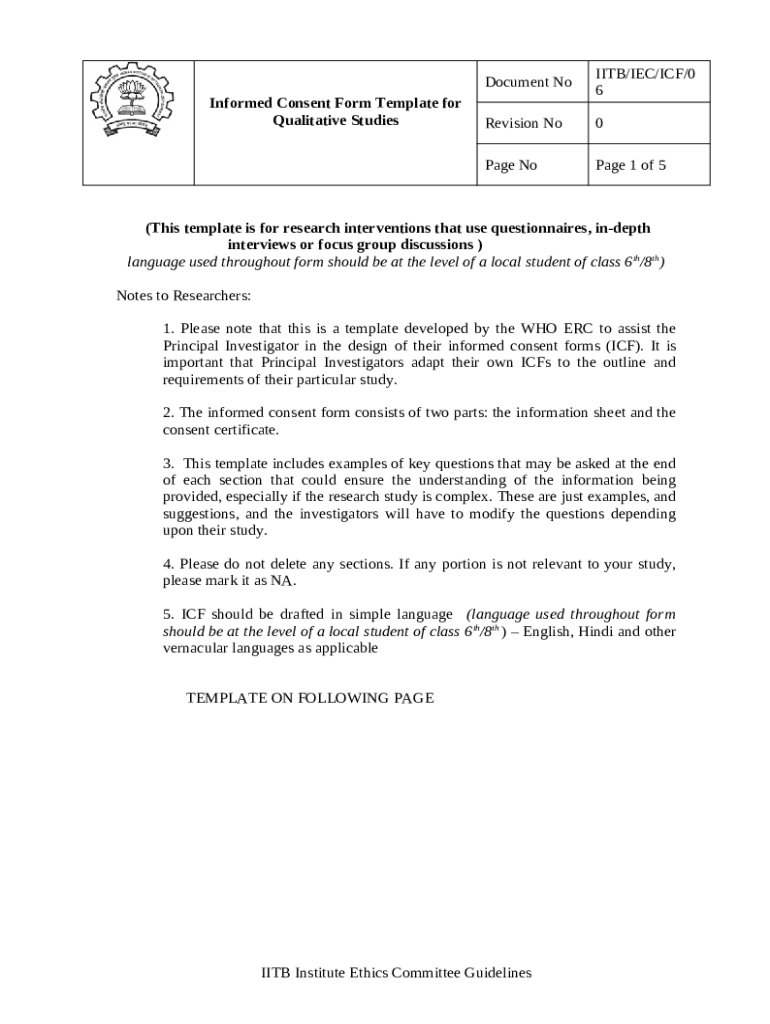 Industrial Research and Consultancy Centre - IIT Bombay Doc Template ...