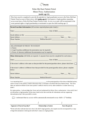 one per child/teen Parent/Permanent Legal Guardian ... Doc Template ...