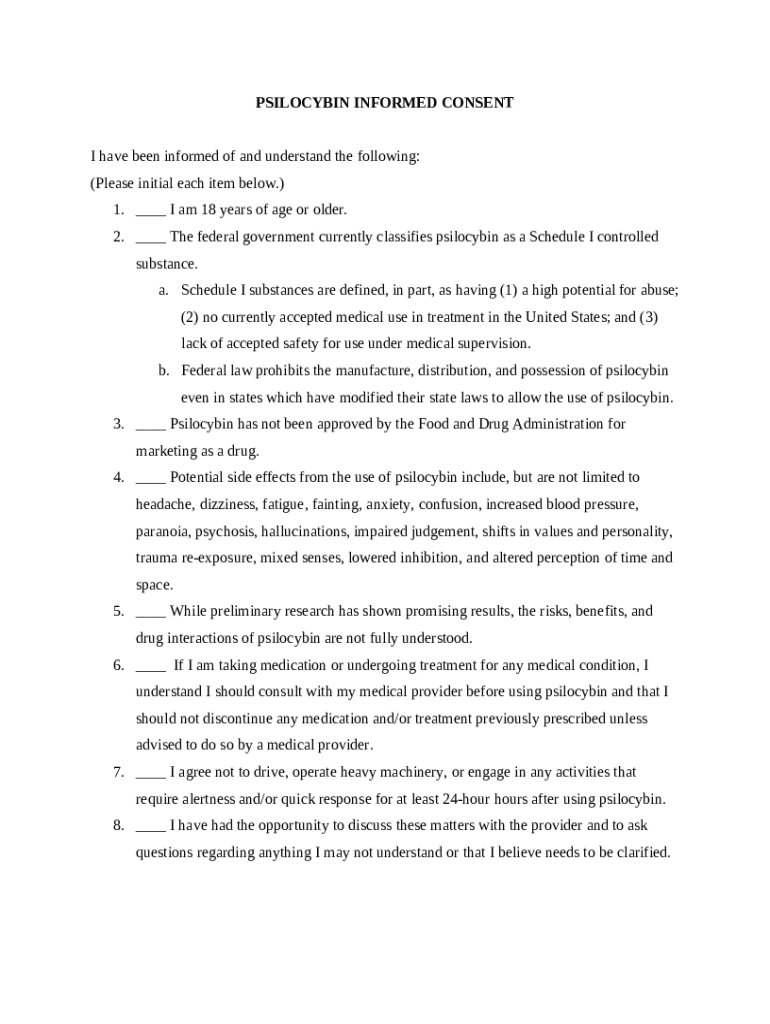 DRAFT Ined Consent for OR Doc Template | pdfFiller