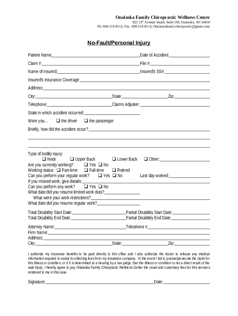Michigan No-Fault Claim Time Limitations Doc Template | pdfFiller