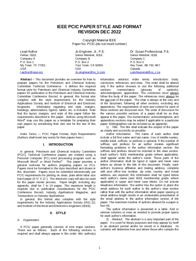 Timeline for Papers Doc Template | pdfFiller