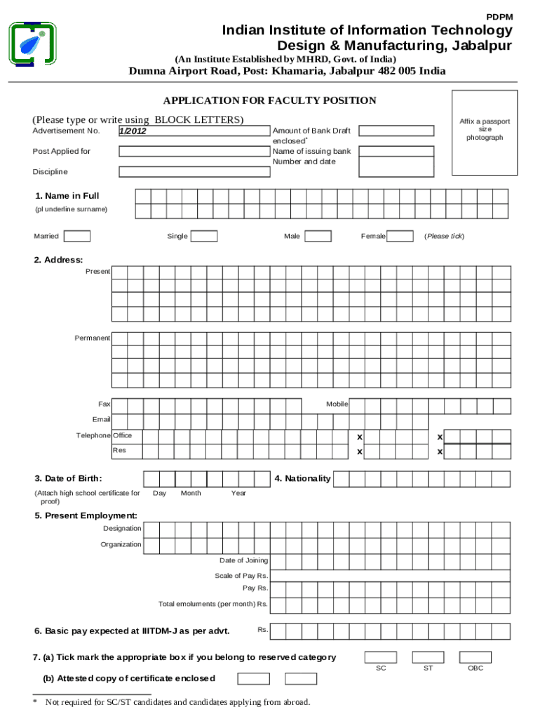 PDPM Indian Institute of Ination Technology, Design & ... Doc Template ...