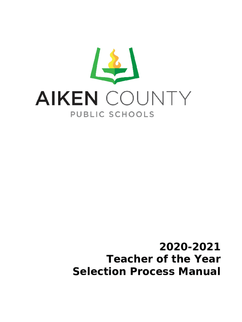 Teacher of the Year Application and Selection Process Doc Template ...