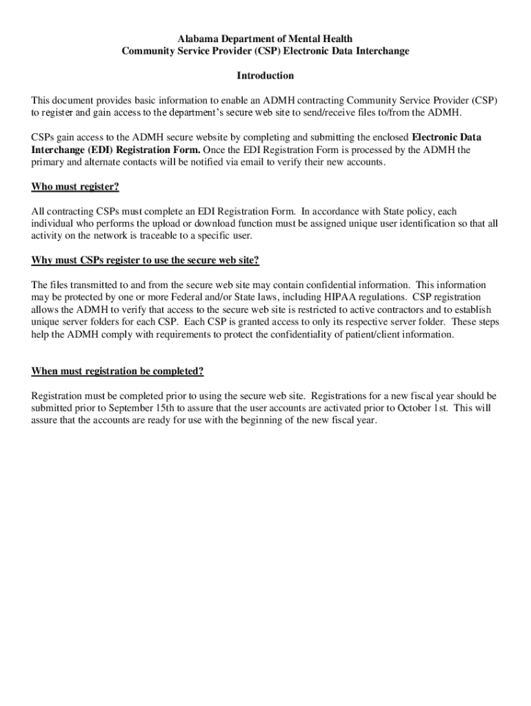 Fillable Online mh alabama Community Waiver ProgramAlabama Department ...