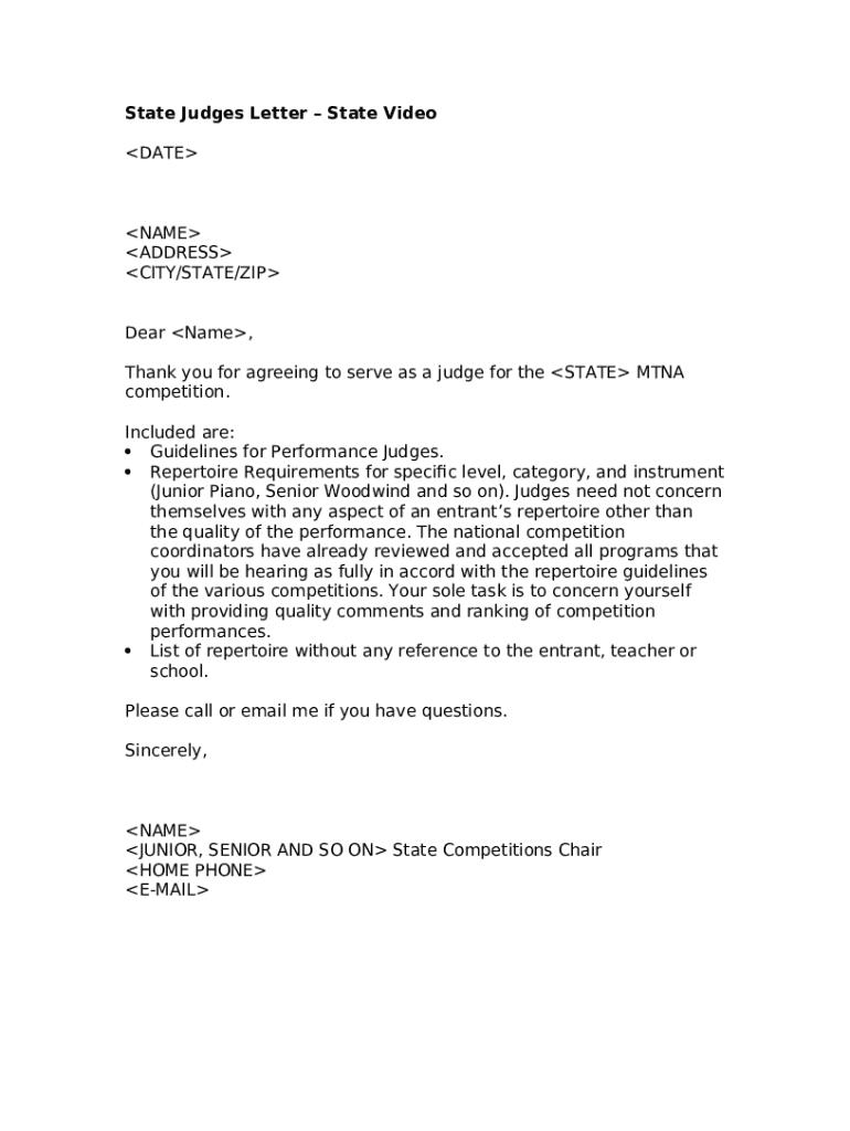 guidelines for mtna state perance judges Doc Template | pdfFiller