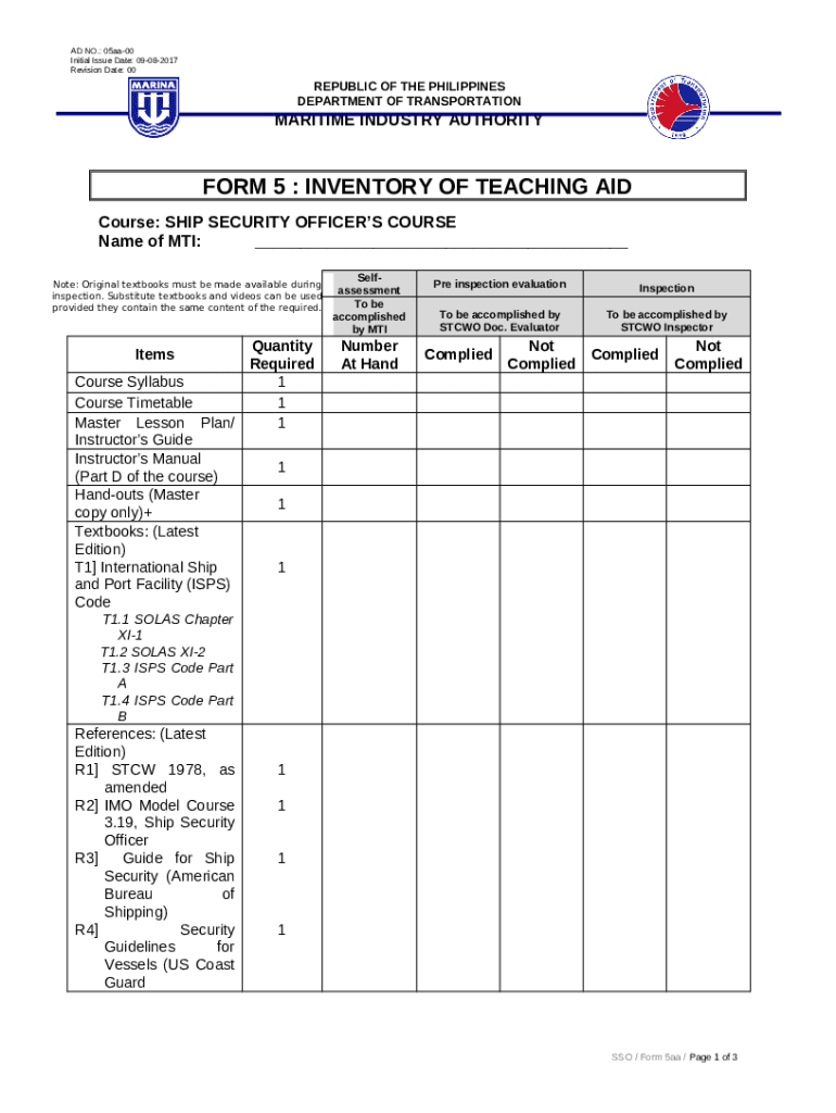 Approved Ship Security Training - Transports Canada Doc Template ...