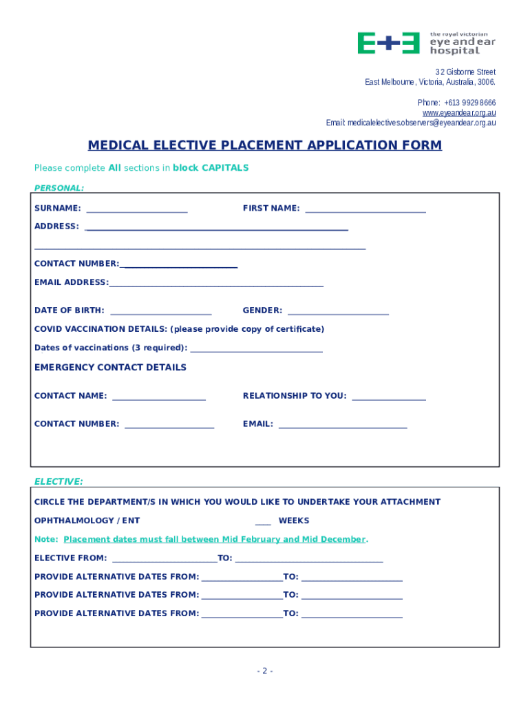 Medical StudentClinical Audit Application Doc Template | pdfFiller