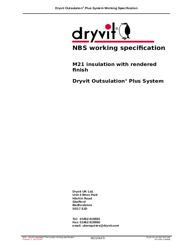 NBS H20 Dens-Glass Gold Working Specification Doc Template | pdfFiller