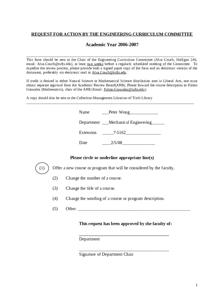 SOECC Change Requests: Doc Template | pdfFiller