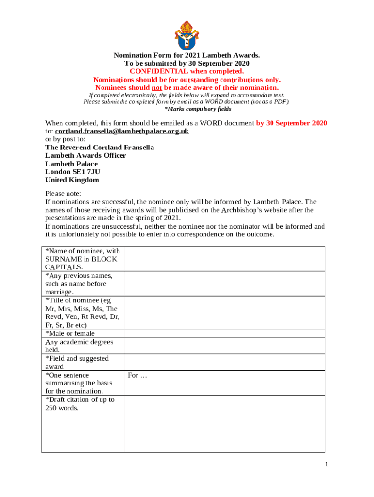 NCI Outstanding Investigator Award (R35 Clinical Trial Optional) Doc Template | pdfFiller