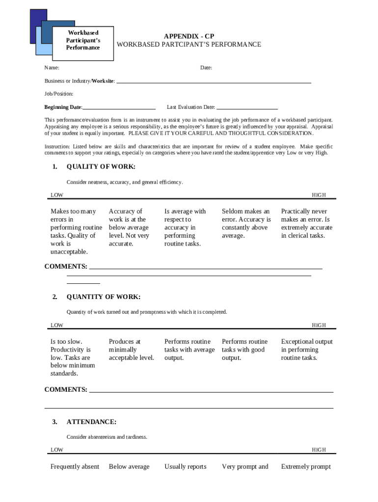 Job Analysis-based Perance Appraisal Doc Template | pdfFiller