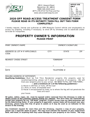 APM Off Road Consent Doc Template | pdfFiller